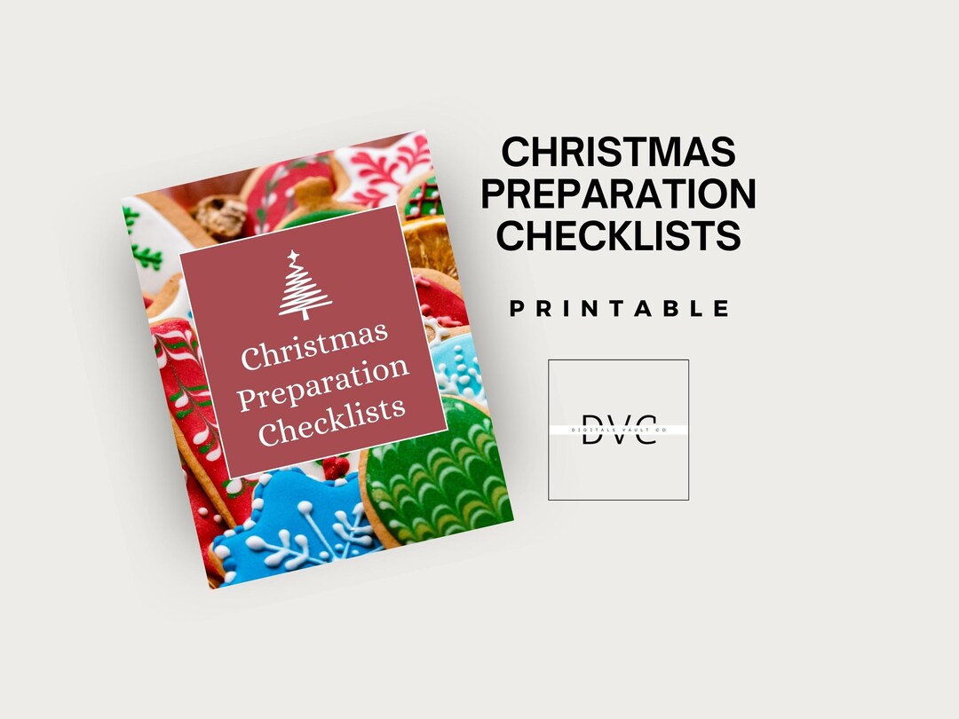 Christmas Preparation Checklists PDF | Printable Holiday Planning ...
