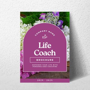 Life Coach Brochure Template: Customizable Wellness Guide (PDF) - Etsy