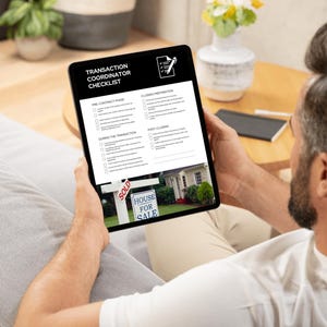 Real Estate Transaction Checklist Printable PDF | Estate Agent Property ...