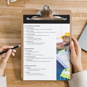 Home Build Checklist: New Construction Planner (PDF) - Etsy