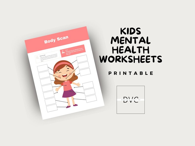 Kids Mental Health Activity Worksheets: CBT Therapy (printable PDF) - Etsy