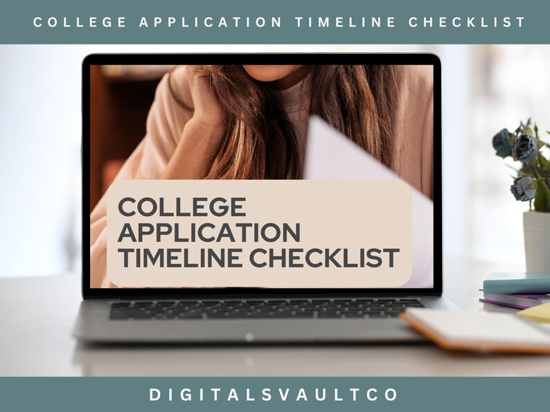 College Application Timeline Checklist Minimalist PDF Printable ...