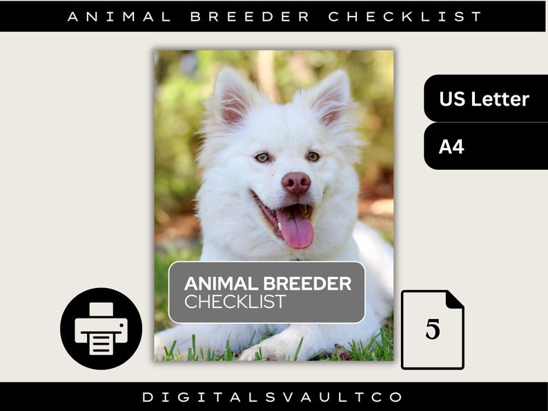 Animal Breeder Checklist Printable PDF | Breeding Process Guide ...
