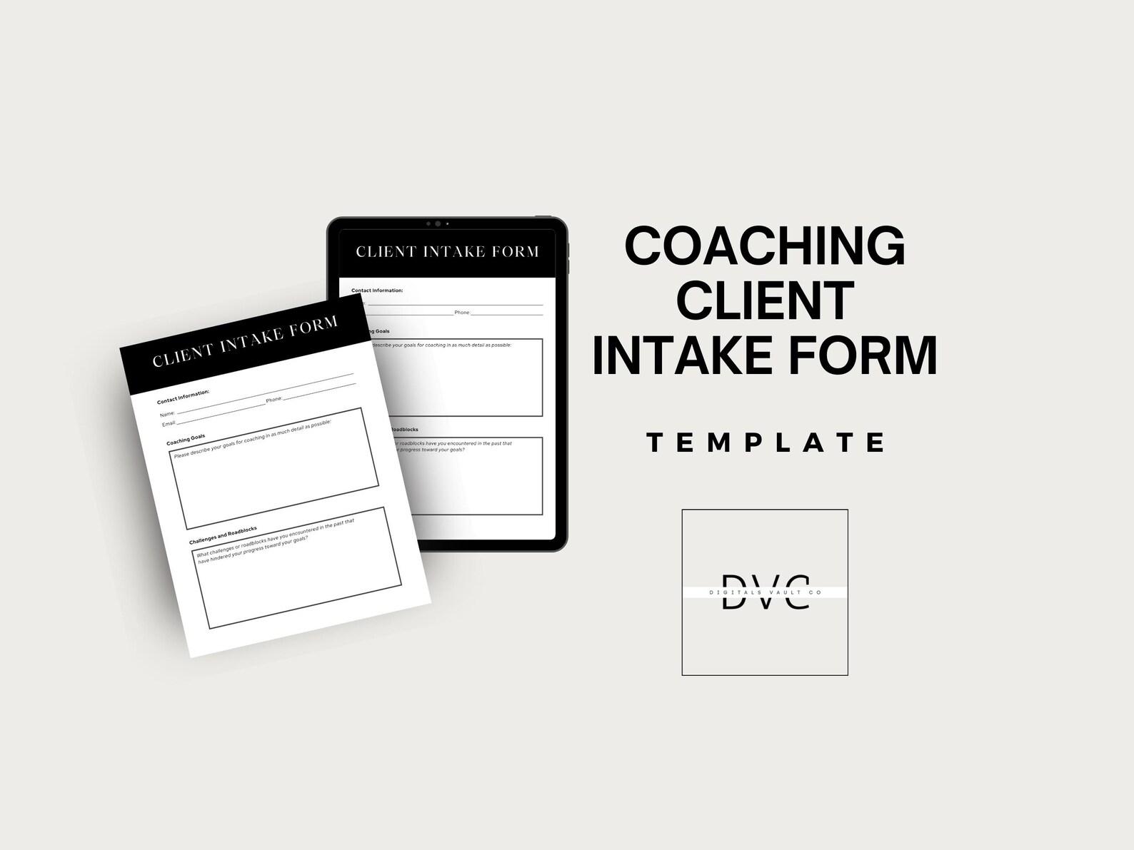 Coaching Client Intake Form Template: Customizable Onboarding (PDF) - Etsy