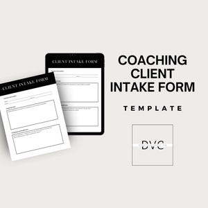 Coaching Client Intake Form Template: Customizable Onboarding (PDF) - Etsy