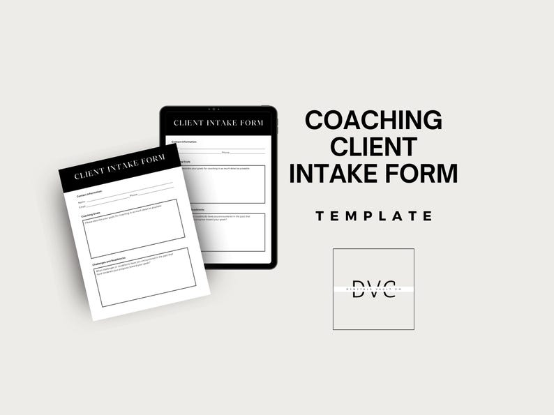 Coaching Client Intake Form Template: Customizable Onboarding (PDF) - Etsy