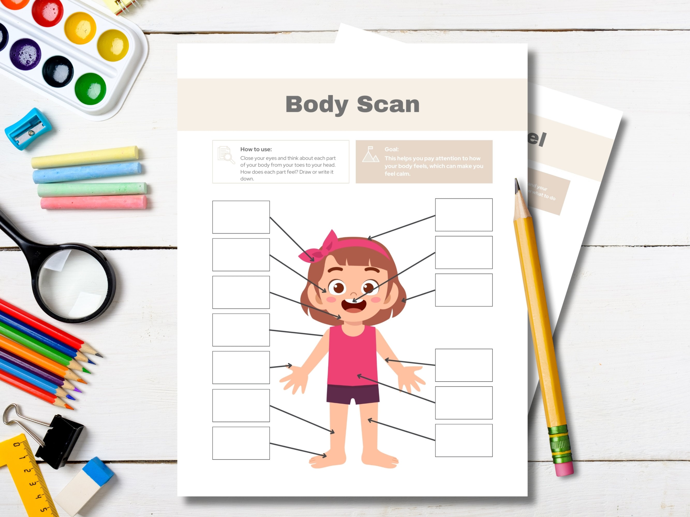 Kids Mental Health Activity Worksheets: CBT Therapy (printable PDF) - Etsy