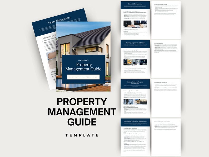 Property Management Guide Template | Customizable Rental Property ...