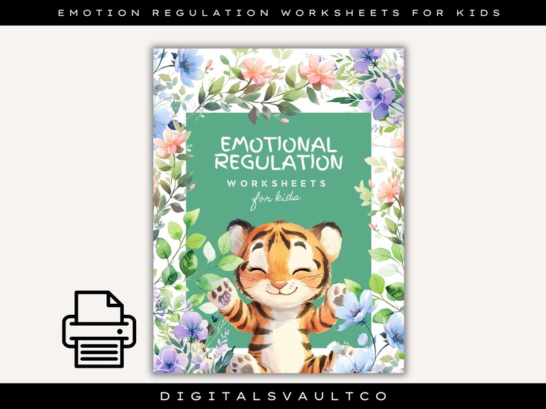 Emotion Regulation Worksheets for Kids Printable | Kids Mindfulness and ...