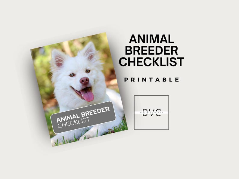 Animal Breeder Checklist Printable PDF | Breeding Process Guide ...