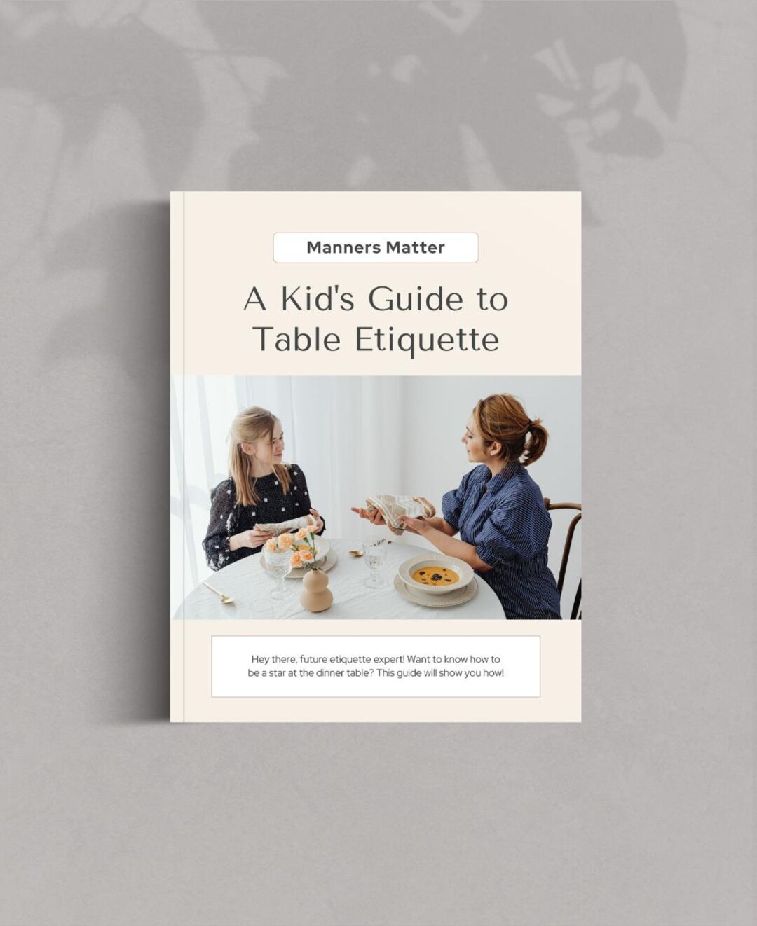 Table Manners for Kids PDF Printable Etiquette Guide and Learning ...