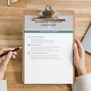 Business Start-up Checklist Printable PDF | New Business Set-up ...