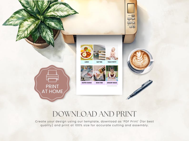 Autism Visual Schedule for Daycare PDF Printable Daily Routine Picture ...