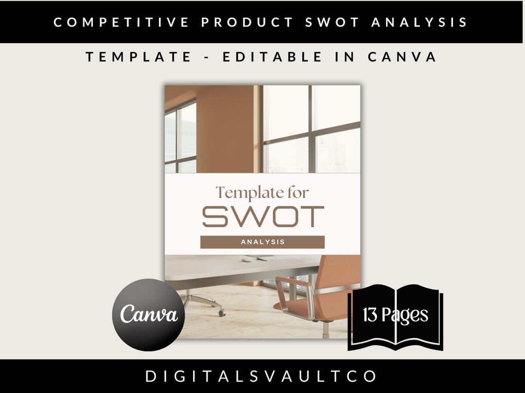 Competitive Product SWOT Analysis Customizable Template | Plan for ...