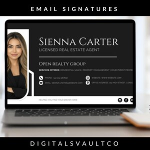 Email Signature Templates Customizable and Editable Professional ...