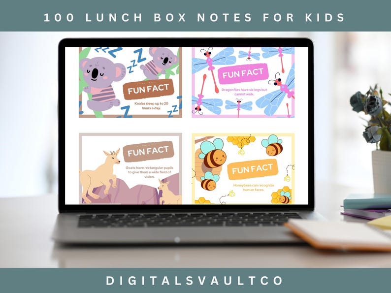 100 Animal-themed Fun-fact Lunch Box Notes for Kids Fun and Cute ...