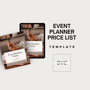 Event Planner Price List Template | Customizable Event Planning ...