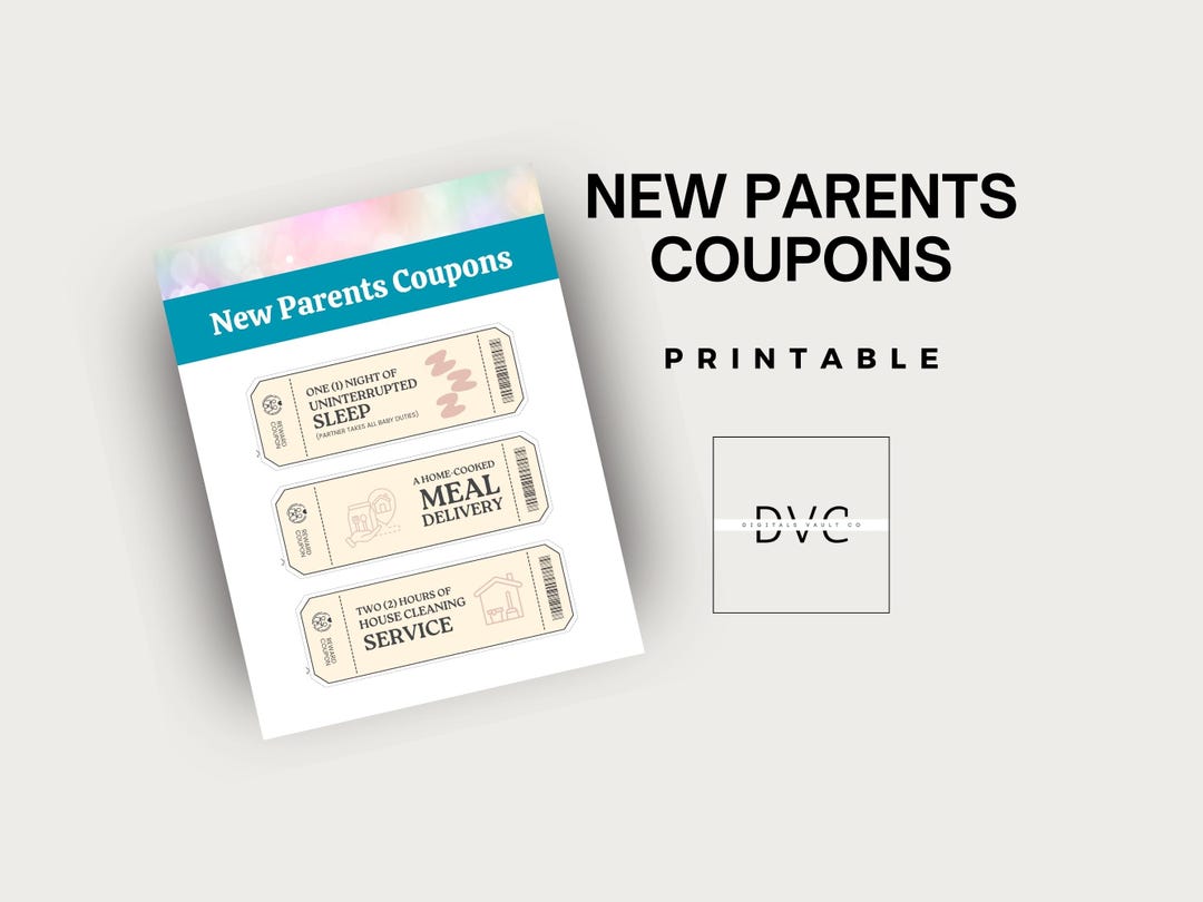 New Parents Coupons Printable | Fun Vouchers for New Moms and Dads ...