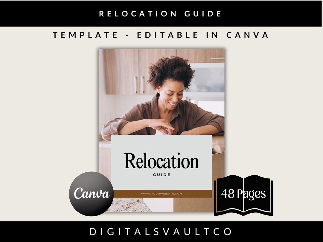 Relocation Guide Customizable Template | Moving Checklist, Budget ...
