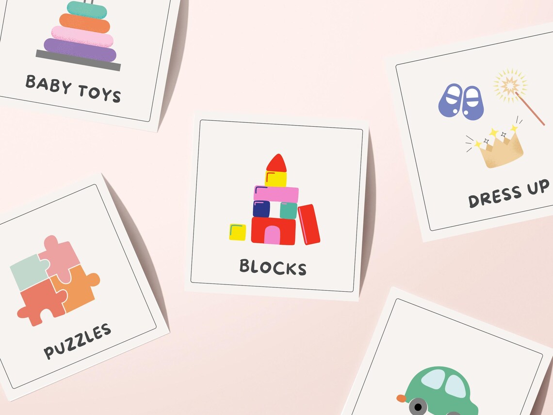 Toy Bin Labels Template: Playroom Organization (canva Editable, Digital ...