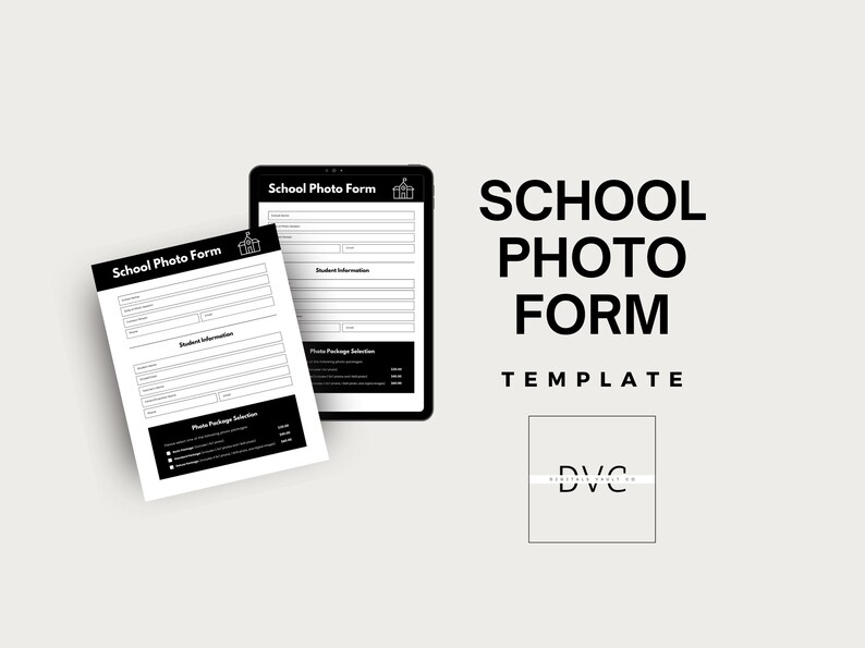 School Photo Form Template Student Picture Day Parent Consent ...