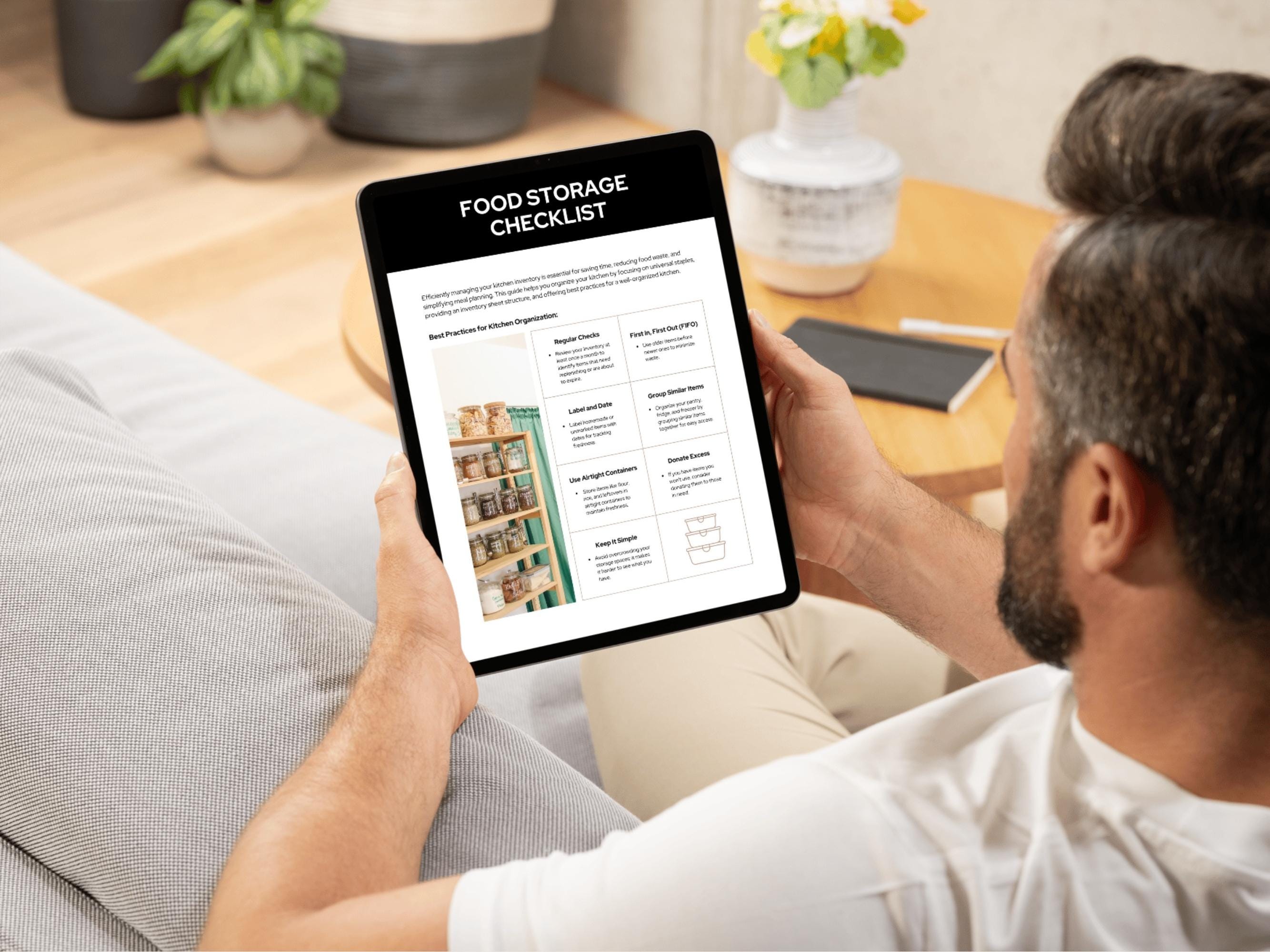 Food Storage Checklist Printable PDF | Simple Pantry Inventory ...