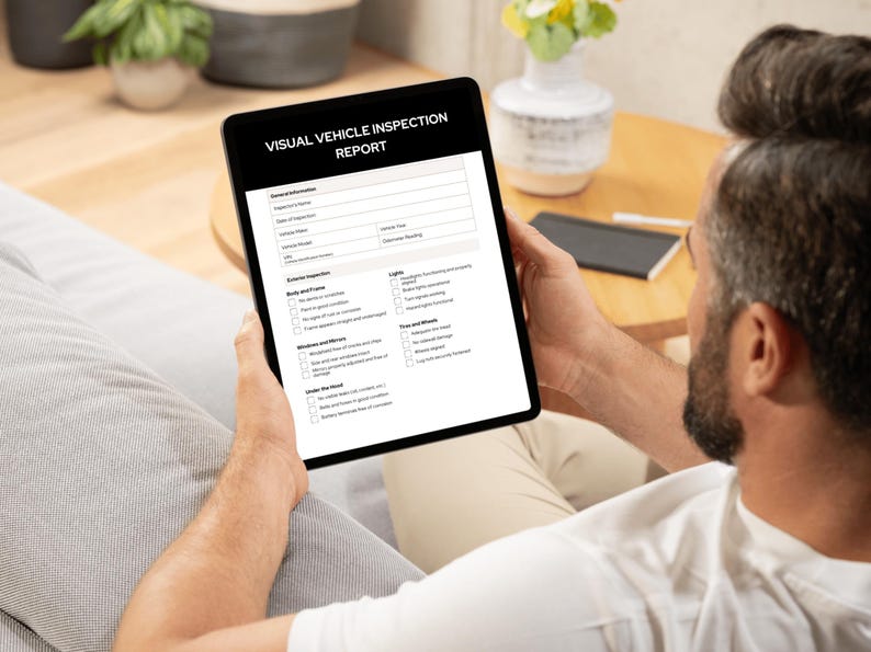 Car Checklists Printable PDF | Vehicle Inspection Guide | Motor ...