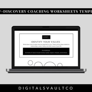 Self-discovery Coaching Worksheet Customizable Editable Template ...