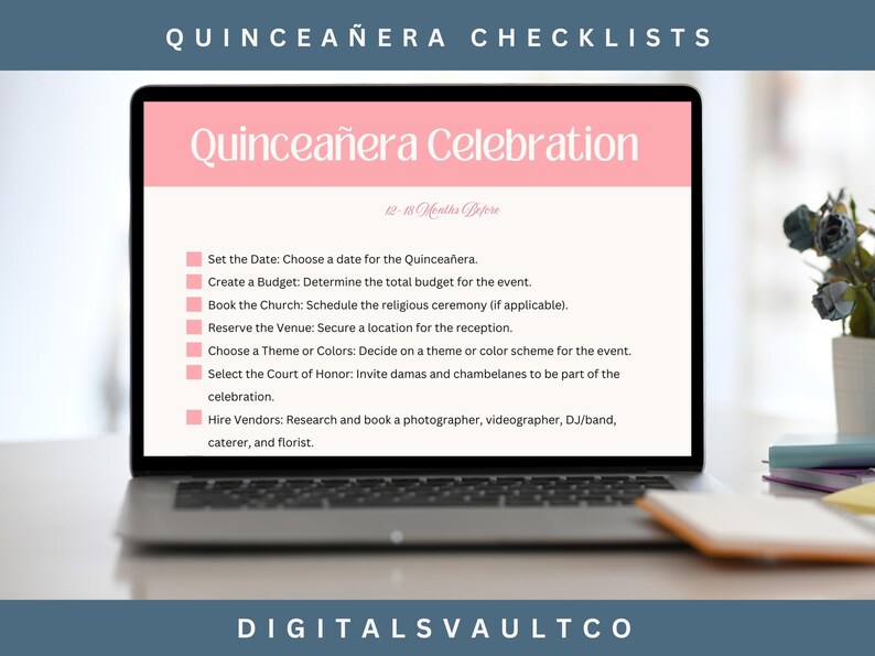 Quinceanera Checklist Step-by-step Planning Guide for Sweet 15 Event ...