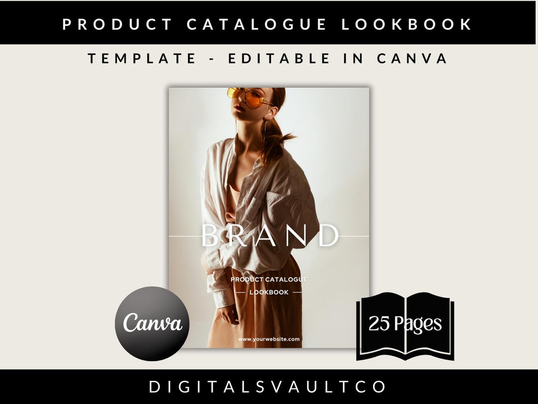 Modelo de catálogo de produtos Lookbook | Catálogo personalizável para ...