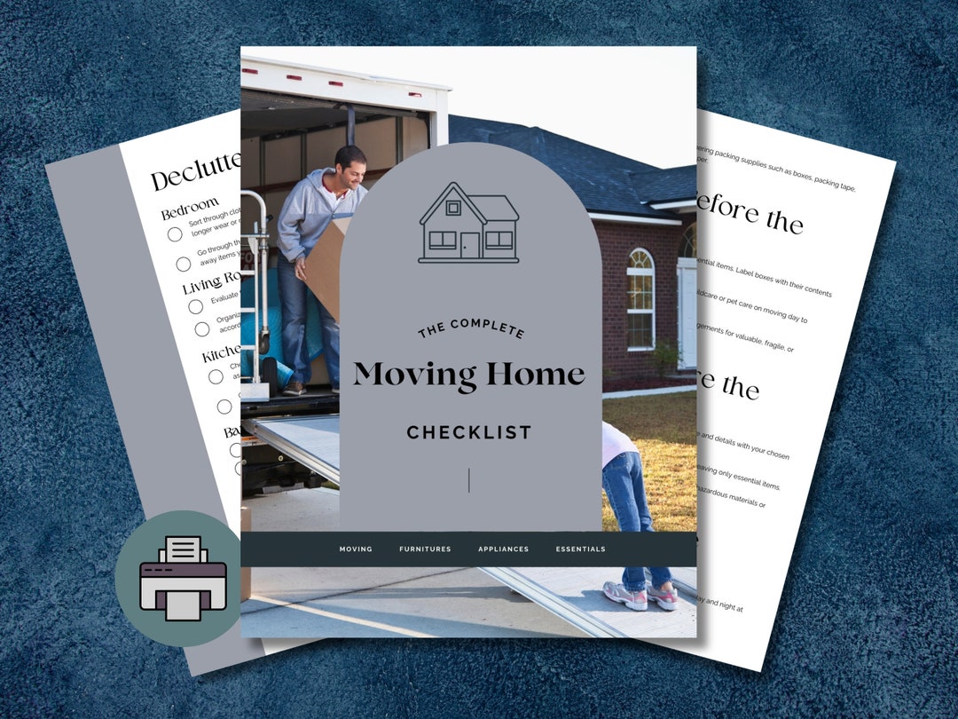 Moving Home Checklist | Minimalist House Moving Guide | Things-to-do ...
