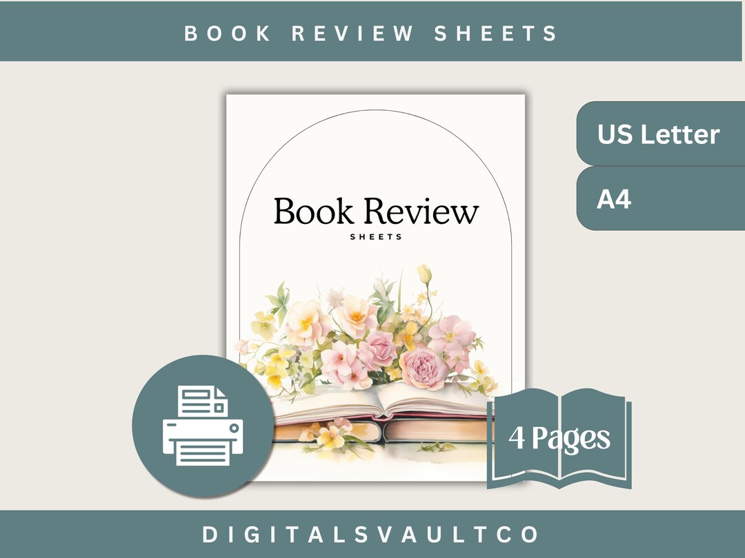 Book Review Sheet Printable | Book Review Worksheet for Students ...