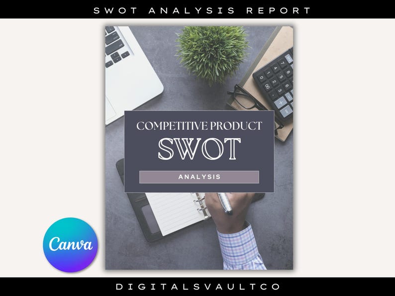 SWOT Analysis Template | Customizable Competitive Product Report ...