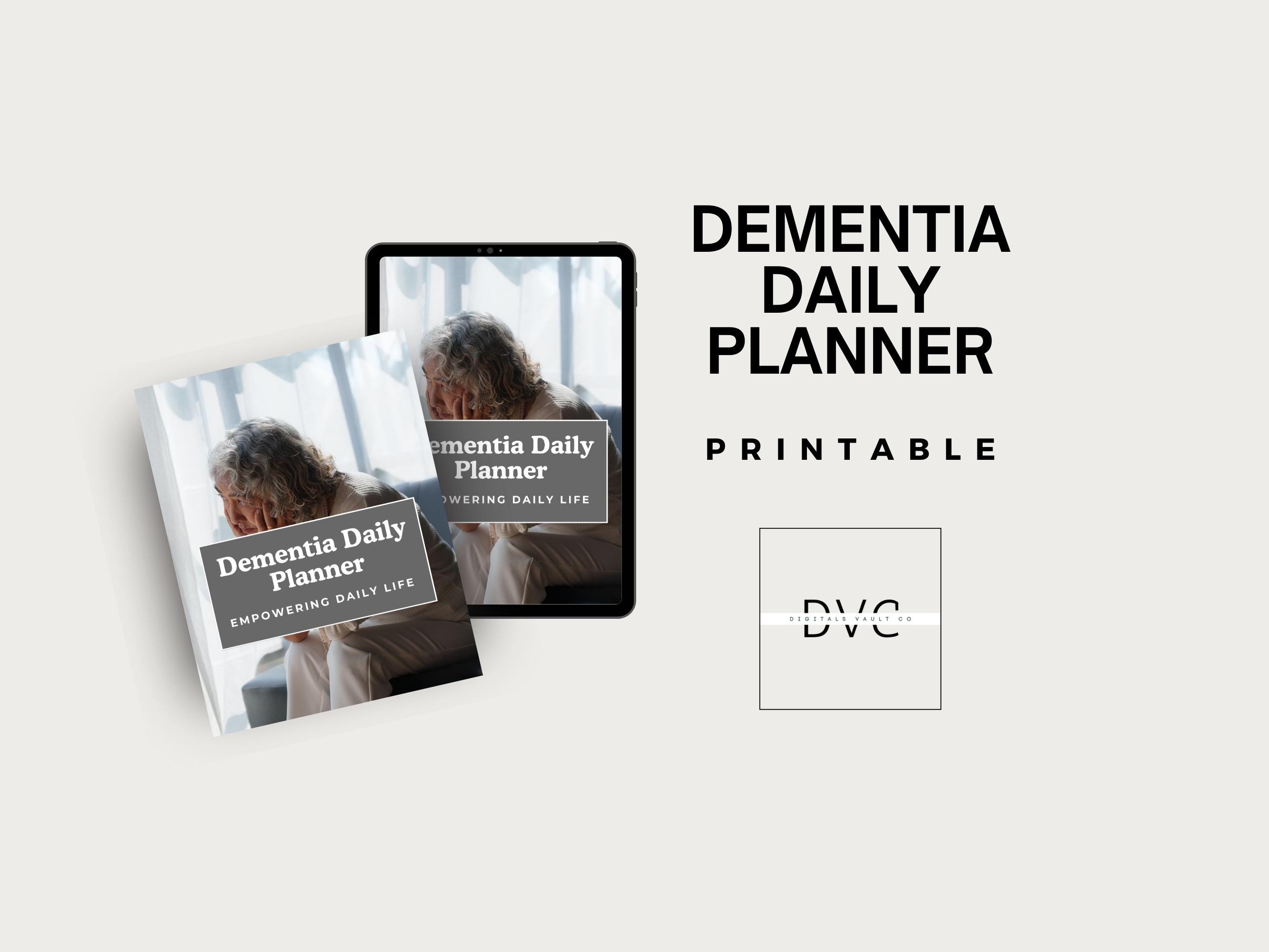 Dementia Daily Planner Printable PDF | Alzheimers Journal | Memory Care ...