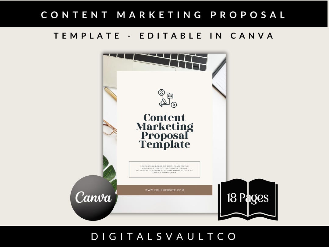 Content Marketing Proposal Template | Customizable Plan for Content ...