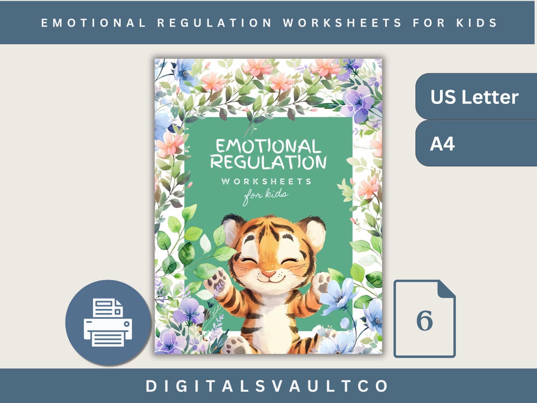 Emotional Regulation Worksheets for Kids Printable | Kids Mindfulness ...
