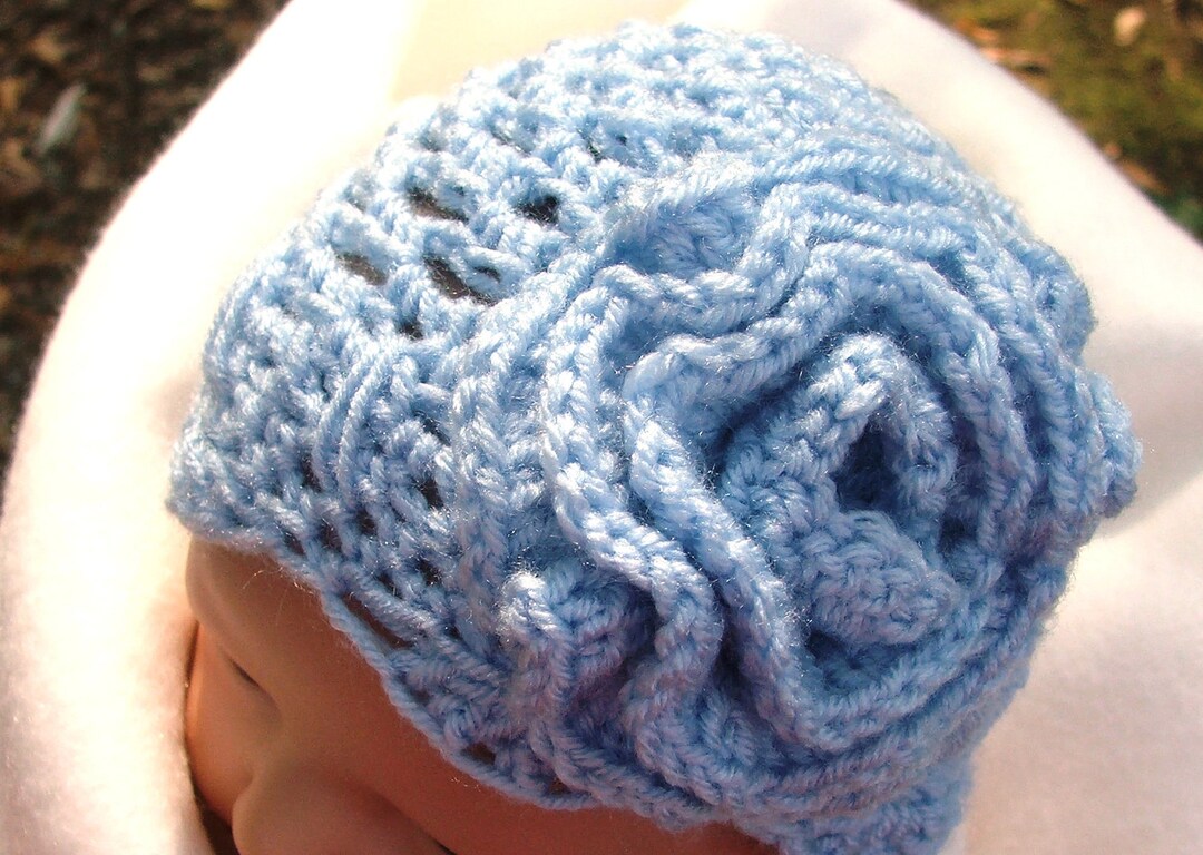 Crochet Baby Hat Pattern: Rose Preemie Newborn Cap (PDF Pattern) - Etsy