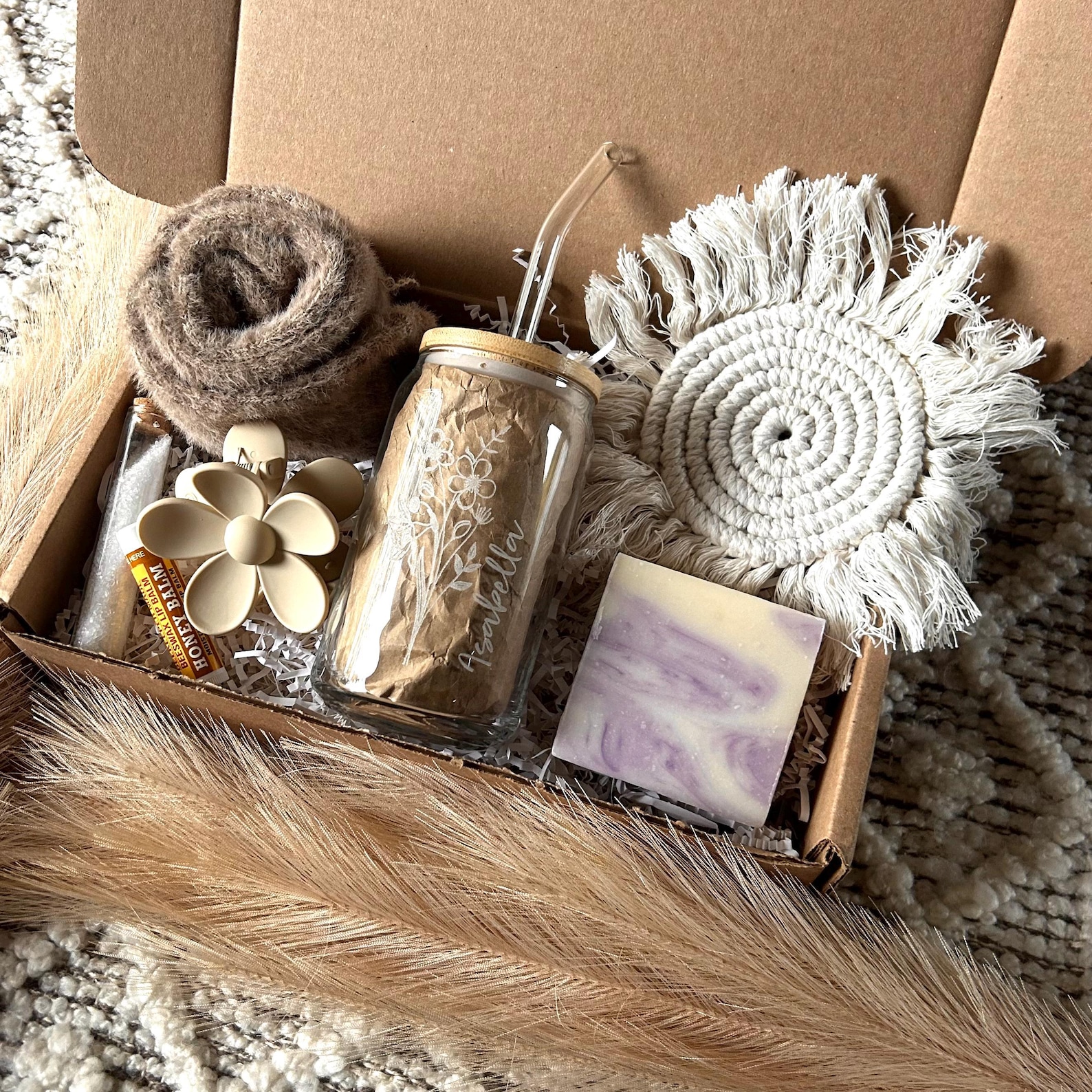 Personalized Birth Flower Birthday Gift Box for Mom Sister Best Friend ...