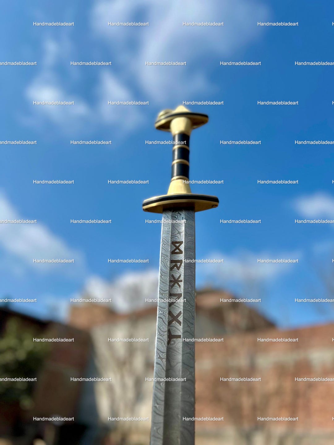 Handmade Damascus Steel Sword, the Northman Sword, Medieval Viking ...