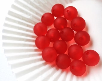 Red Plastic Beads - Etsy