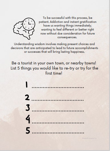 Boredom in Recovery Therapy Handout (digital Download) - Etsy