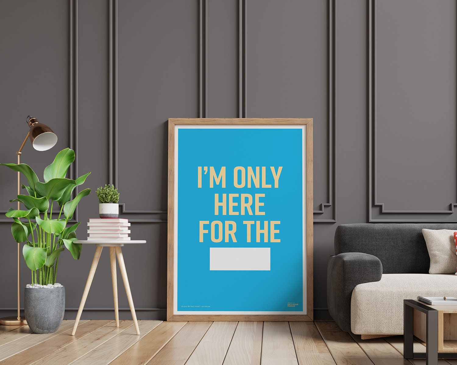 Bold Type Printable Graphic Design Poster, Smart Naughty Funny ...