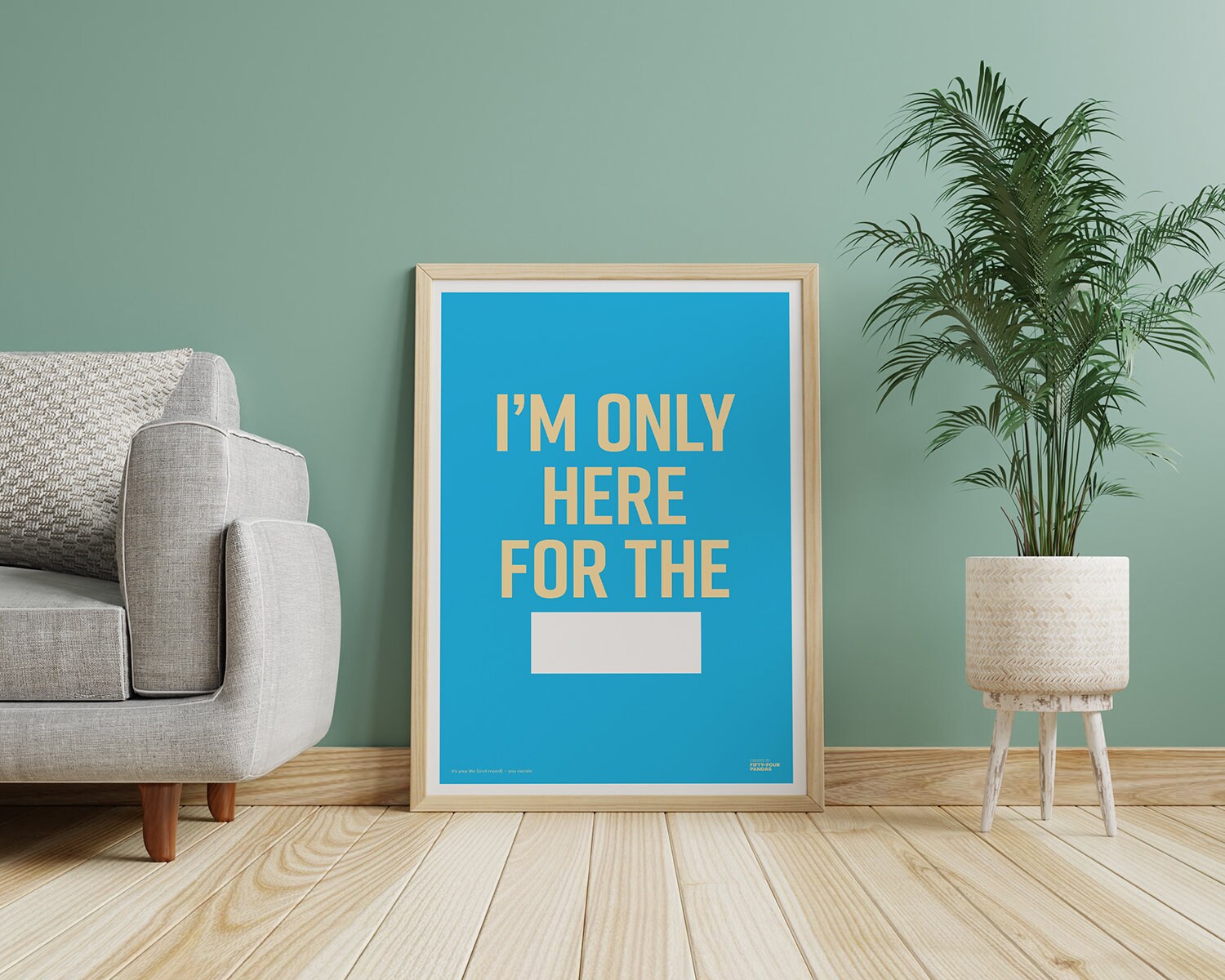 Bold Type Printable Graphic Design Poster, Smart Naughty Funny ...