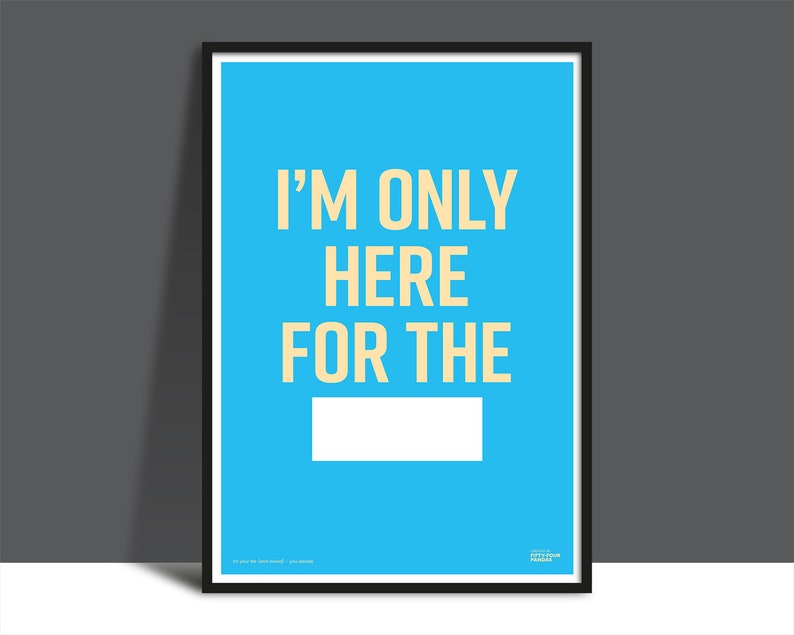 Bold Type Printable Graphic Design Poster, Smart Naughty Funny ...