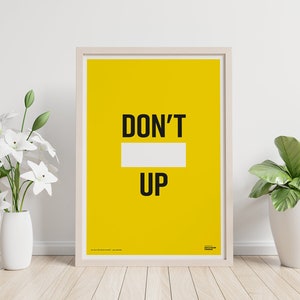 Printable Message Type Art Yellow Design Instant, Graphic Design ...