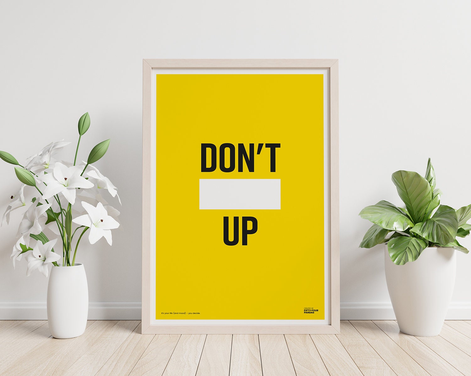 Printable Message Type Art Yellow Design Instant, Graphic Design ...