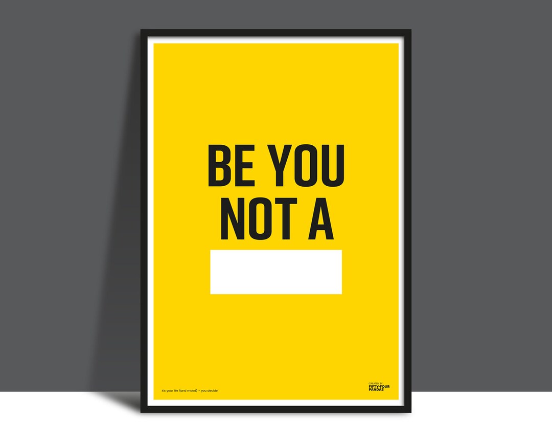 Printable Type Art Yellow Design Instant, Graphic Design Typographic ...