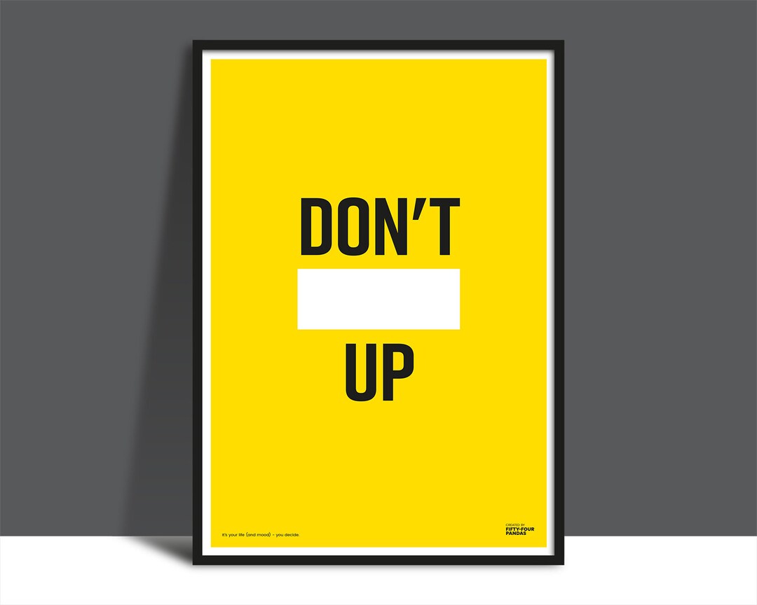 Printable Message Type Art Yellow Design Instant, Graphic Design ...