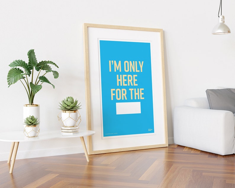 Bold Type Printable Graphic Design Poster, Smart Naughty Funny ...