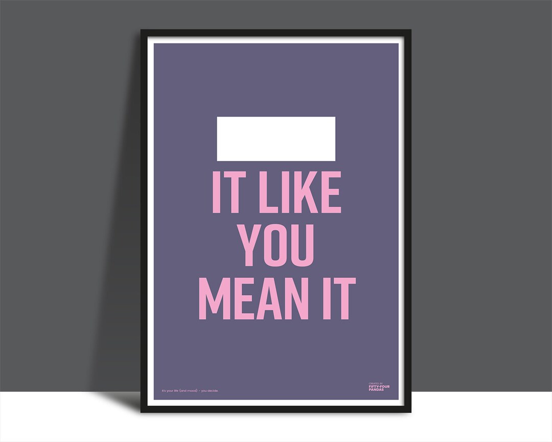 Printable Fun Type Design, Smart Funny Typography Graphic Design Poster ...